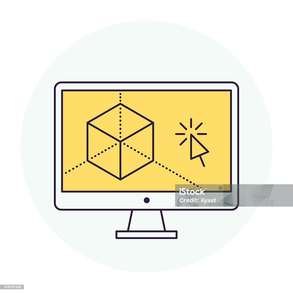 3d Modeling Symbol Stok Vektör Sanatı And 2015‘nin Daha Fazla Görseli