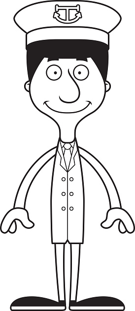 Cartoon Smiling Boat Captain Man Stock Illustration - Download Image ... Cartoon Smiling Boat Captain Man Stock Illustration - Download Image ...