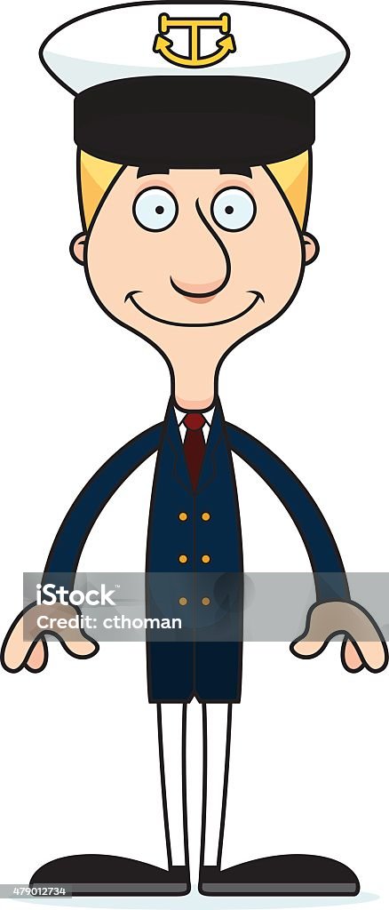 Cartoon Smiling Boat Captain Man Stock Illustration - Download Image ... Cartoon Smiling Boat Captain Man Stock Illustration - Download Image ...