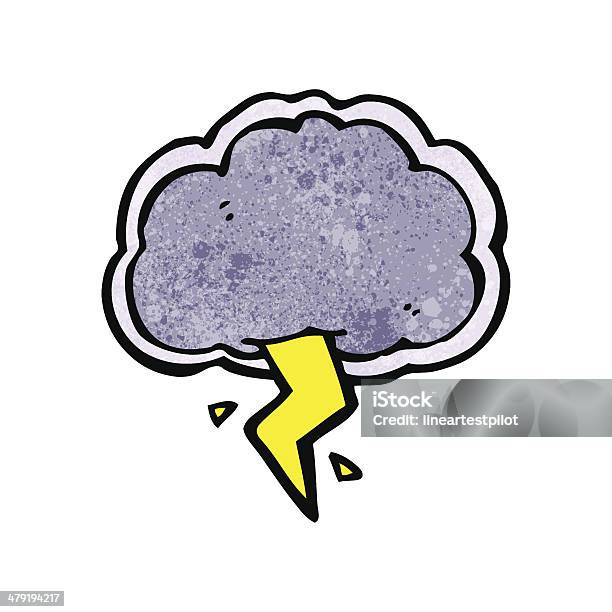 Thundercloud 말풍선이 있는 자 귀여운에 대한 스톡 벡터 아트 및 기타 이미지 귀여운 기이함 낙서 드로잉