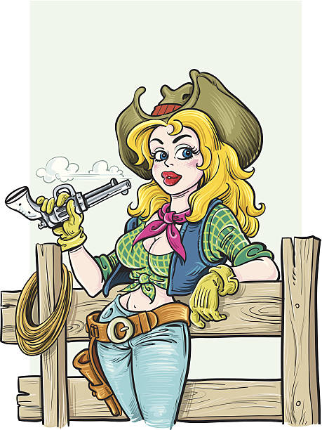 1 000 Cowgirl Gun Stock Illustrations Royalty Free Vector Graphics