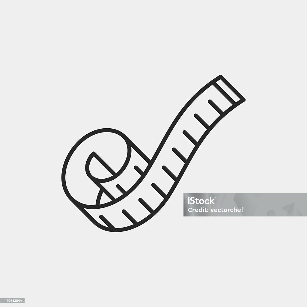 Mètre Ruban Line Icon Vecteurs Libres De Droits Et Plus Dimages Vectorielles De 2015 2015