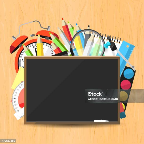 Back To School 배경 개인 장식품에 대한 스톡 벡터 아트 및 기타 이미지 개인 장식품 교습 교육 Istock