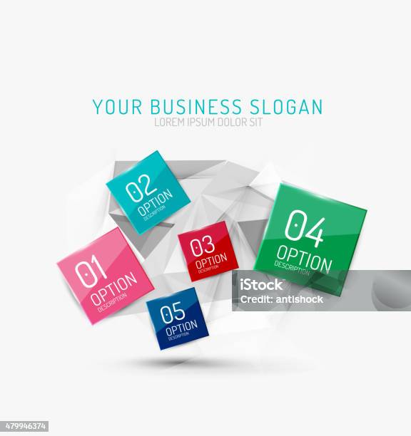 Vector Fresh Business Abstract Infographic Stock Illustration