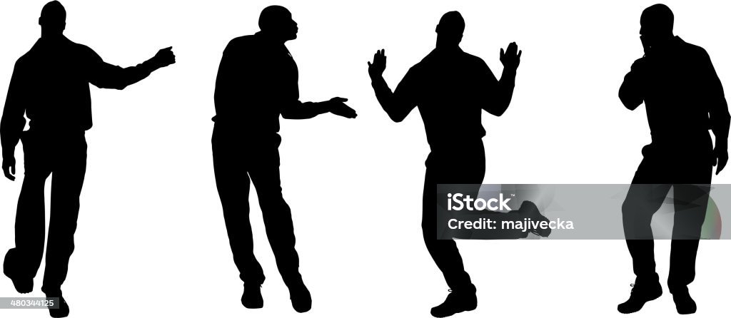Vector Silhouettes Of Gay Stock Illustration Download Image Now