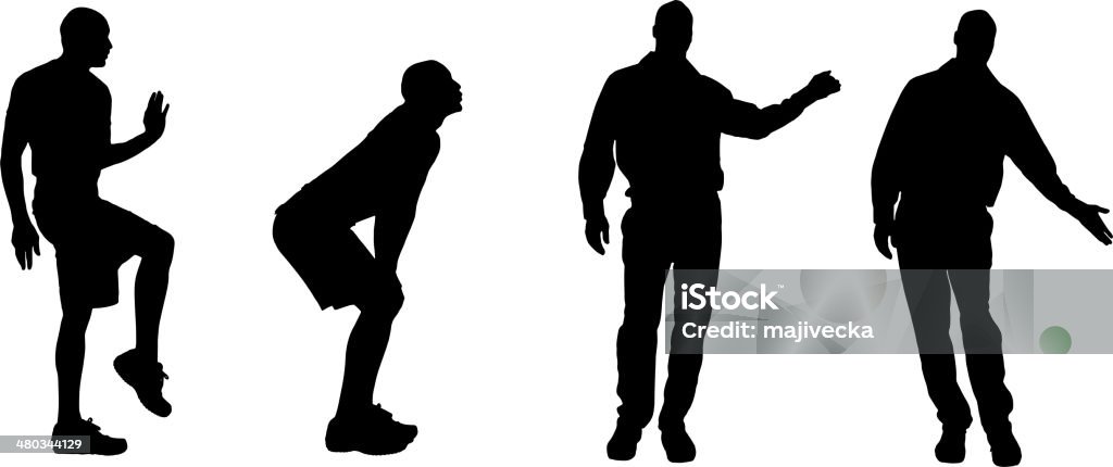 Vector Silhouettes Of Gay Stock Illustration Download Image Now