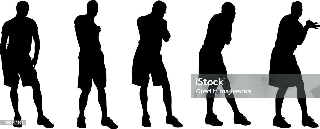 Vector Silhouettes Of Gay Stock Illustration Download Image Now