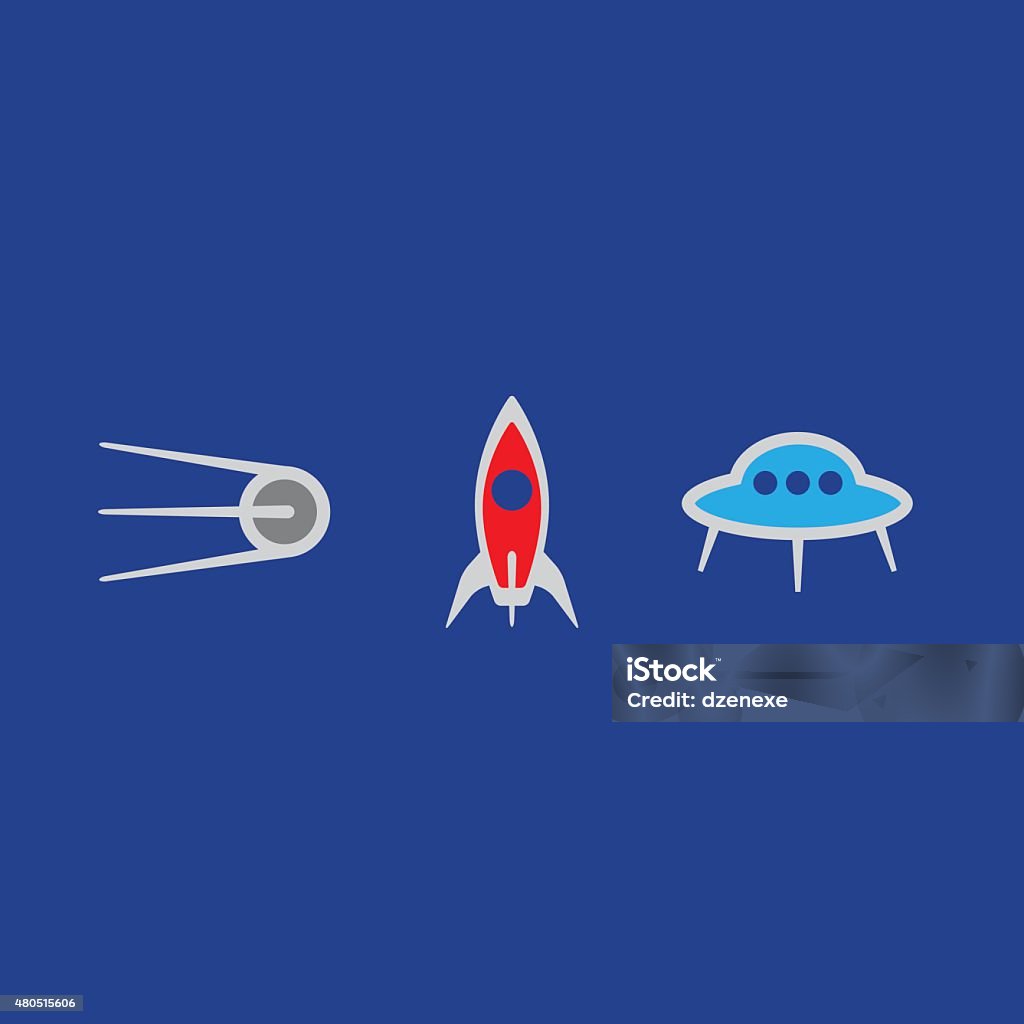 Spaceships 아이콘 세트 개체 그룹에 대한 스톡 벡터 아트 및 기타 이미지 개체 그룹 날기 디자인 요소 Istock