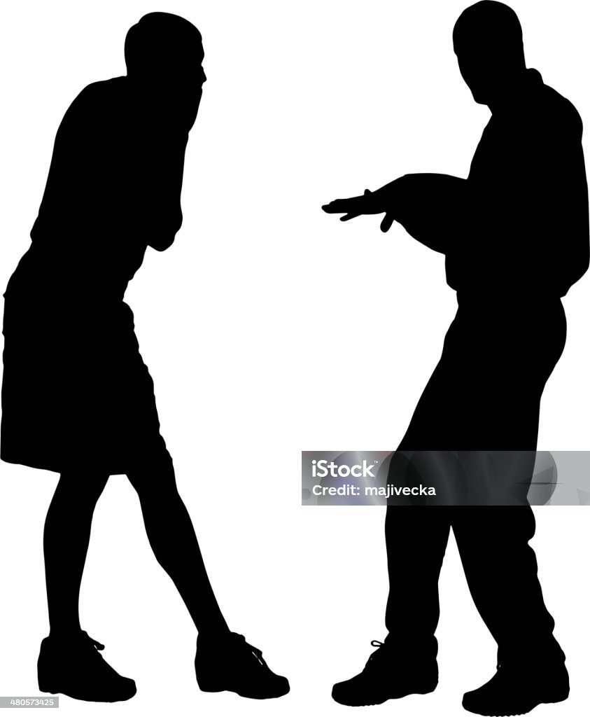 Vector Silhouettes Of Gay Stock Illustration Download Image Now