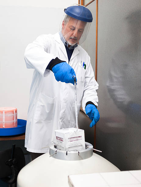 Free Stock Photo of Biologist preparing cryopreserved samples for IVF ...