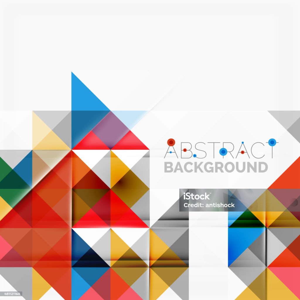 Latar Belakang Geometris Abstrak Segitiga Modern Yang Tumpang Tindih