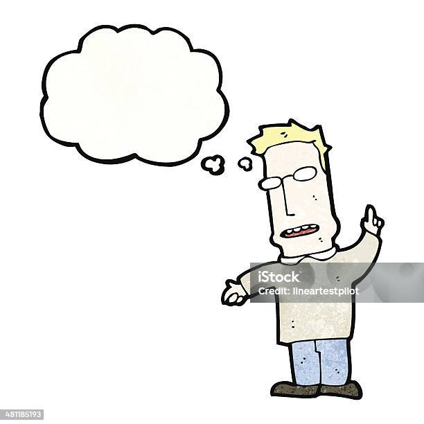 Cartoon Man With Idea向量圖形及更多仔細考慮圖片 仔細考慮 剪貼畫 可愛 Istock