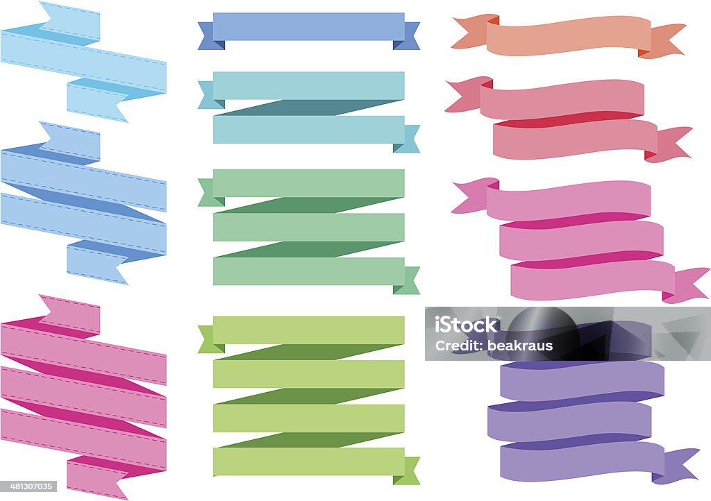 Colorful Ribbon Set Vector Stock Illustration - Download Image Now ... Colorful Ribbon Set Vector Stock Illustration - Download Image Now ...
