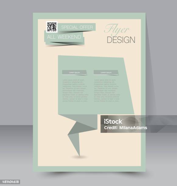 Flyer Template Business Brochure Editable A4 Poster向量圖形及更多2015年圖片 Istock