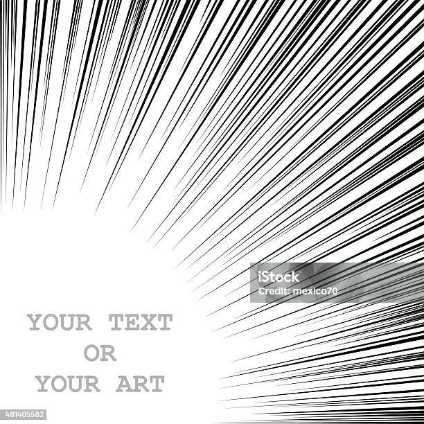 Radially 재생속도 운항선 Bang 만화에 대한 스톡 벡터 아트 및 기타 이미지 만화 모션 선 Istock