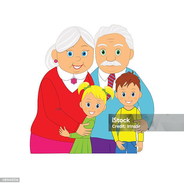 Elderly Grandmother Grandfather Grandson And Granddaughter Stock ... Elderly Grandmother Grandfather Grandson And Granddaughter Stock ...