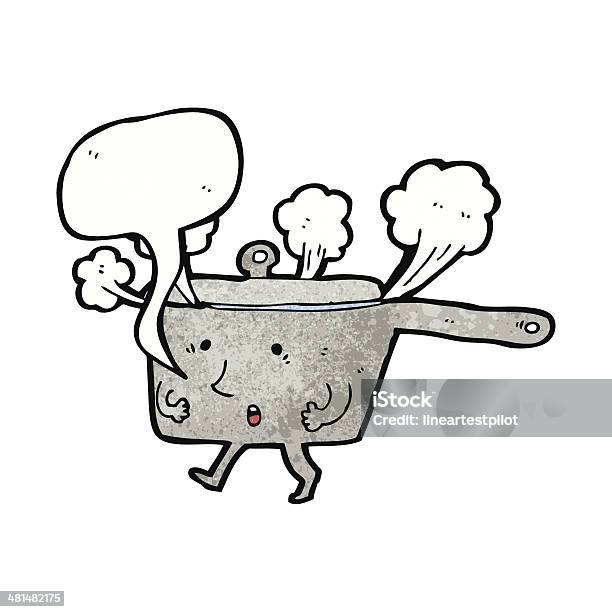 Kitchen Pan Cartoon Character Stock Illustration Download Image Now