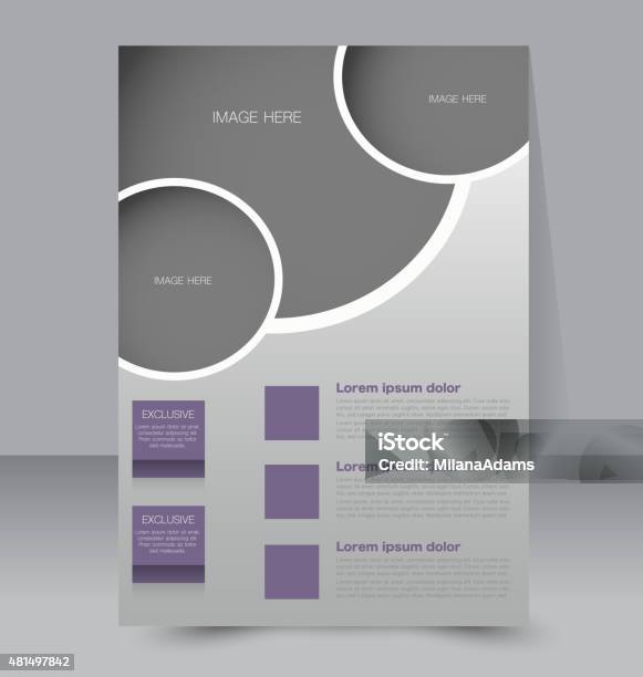 Flyer Template Business Brochure Editable A4 Poster向量圖形及更多2015年圖片 Istock