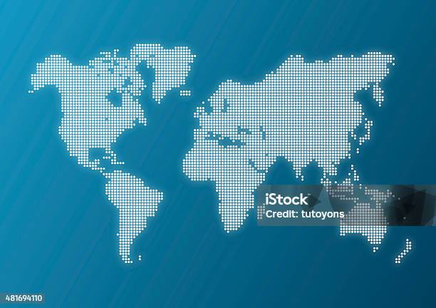 World Map向量圖形及更多世界地圖圖片 世界地圖 插圖 橫向 Istock