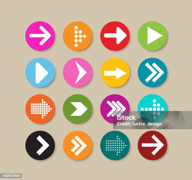 Collection Of Arrow Labels And Icons向量圖形及更多箭頭符號圖片 箭頭符號 行車方向指示標誌 箭