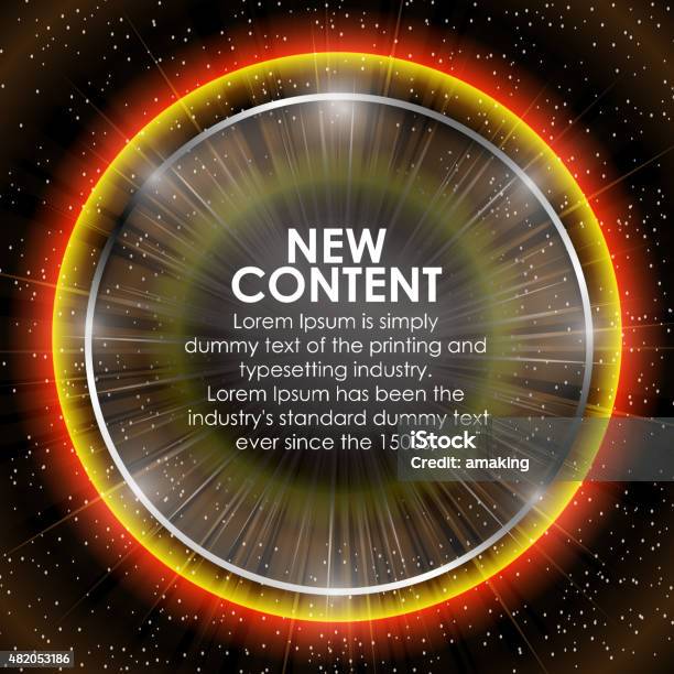 Abstrak Digital Dengan Ledakan Lensa Suar Dengan Kaca Mengkilap