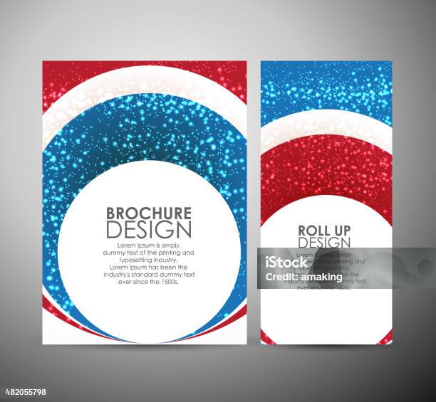 Lingkaran Abstrak Latar Belakang Brosur Desain Bisnis Template Atau
