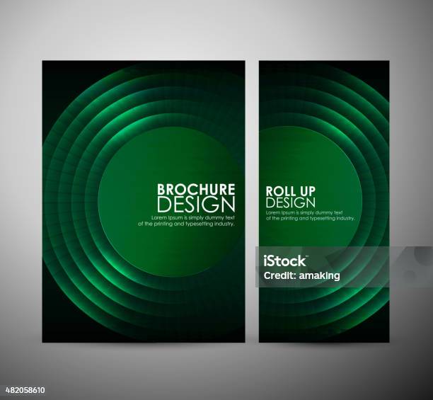 Lingkaran Abstrak Latar Belakang Brosur Desain Bisnis Template Atau