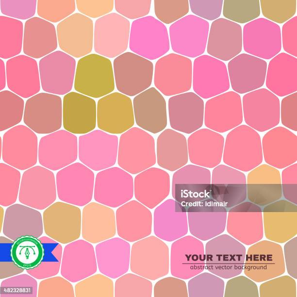 Colorful Honeycomb Seamless Background Vector Stock Illustration