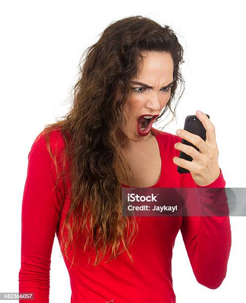 Angry 여자 비명 시 자신의 격노한에 대한 스톡 사진 및 기타 이미지 격노한 고객 고객 서비스 담당자 Istock