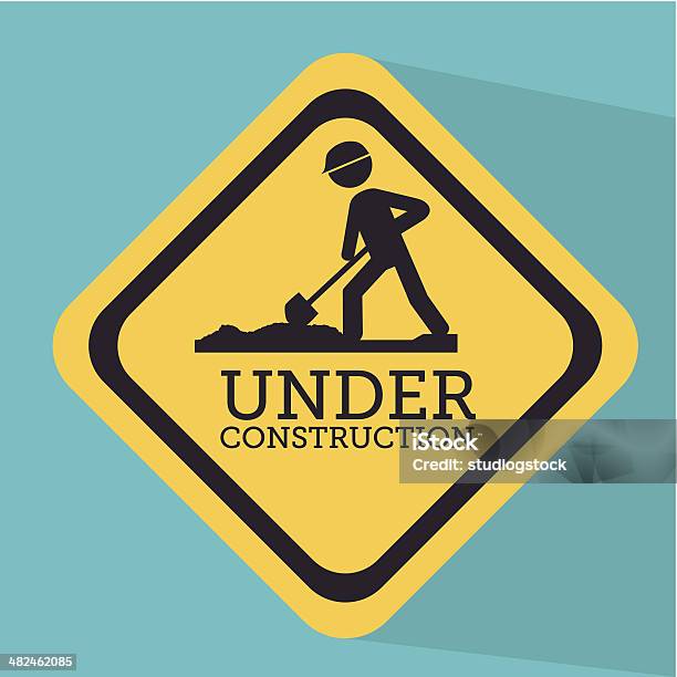 Under 공사장 간판에 대한 스톡 벡터 아트 및 기타 이미지 간판 건설 산업 건설 현장 Istock