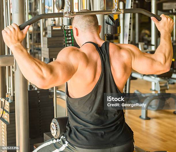 At 운동시설 Bodybuilder 2015년에 대한 스톡 사진 및 기타 이미지 2015년 근육질 체격 남자 Istock