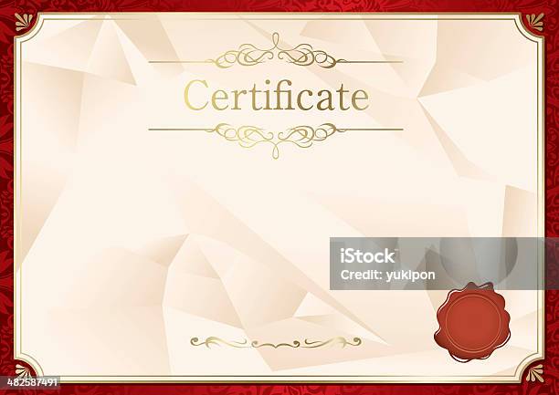 Retro Frame Certificate Template Vector向量圖形及更多優惠券圖片 優惠券 工藝雜物 式樣