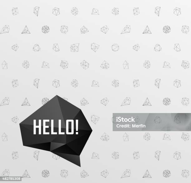 Latar Belakang Modern Abstrak Dengan Desain Poligon Ilustrasi Stok