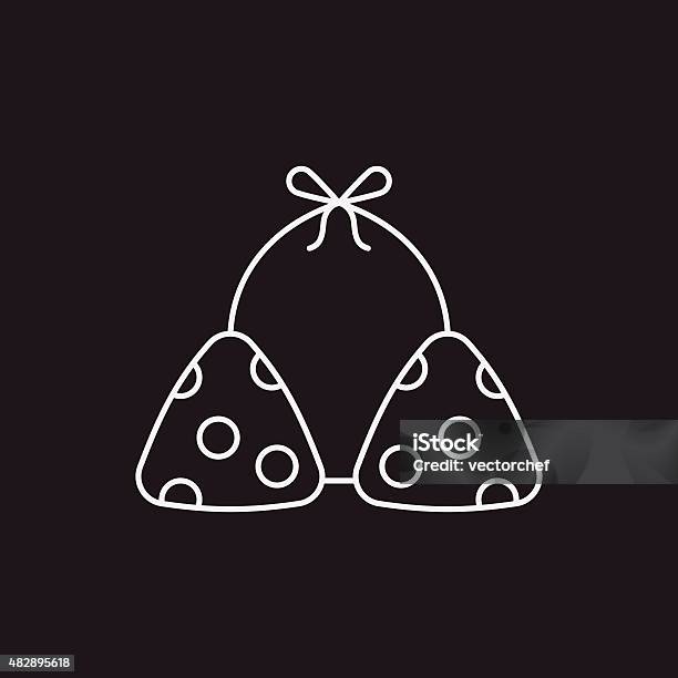 Swim Suit Line Icon Stock Illustration Download Image Now 2015 Adult Beach Istock