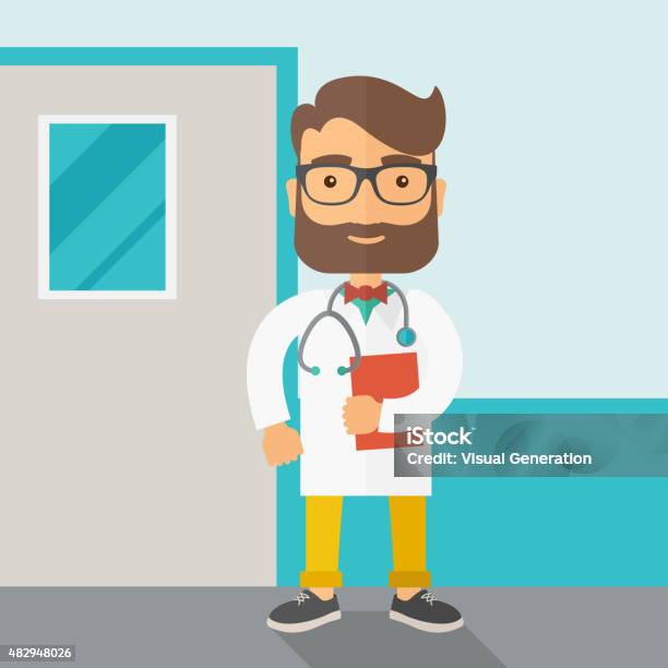 Dokter Pria Muda Berdiri Dengan Stetoskop Ilustrasi Stok - Unduh Gambar ... Dokter Pria Muda Berdiri Dengan Stetoskop Ilustrasi Stok - Unduh Gambar ...