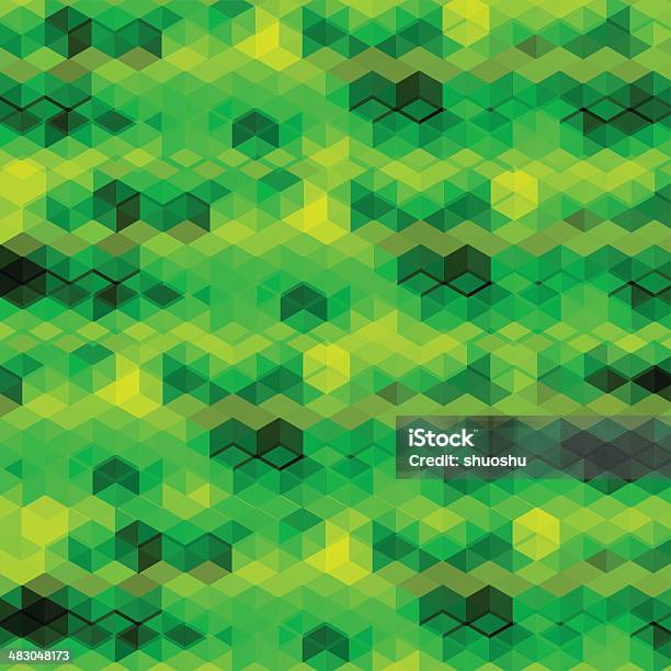 Abstract Green Hexagon Shape Background向量圖形及更多光圖片 光 光譜 六角形 Istock