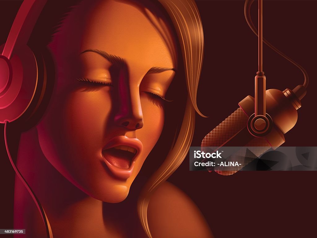 Singing Woman Stock Illustration Download Image Now Singer