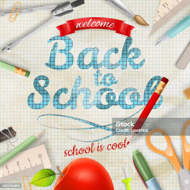 Back To School 배경기술 Eps 1 2015년에 대한 스톡 벡터 아트 및 기타 이미지 2015년 개인 장식품
