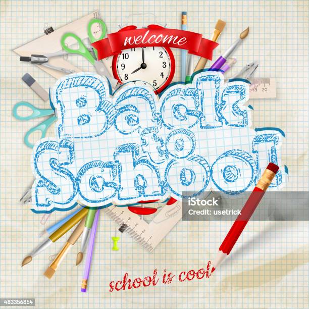 Back To School 배경기술 Eps 1 2015년에 대한 스톡 벡터 아트 및 기타 이미지 2015년 개인 장식품