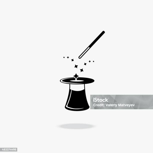 Magic 완드 및 모자 아이콘크기 0명에 대한 스톡 벡터 아트 및 기타 이미지 0명 2015년 개념 Istock