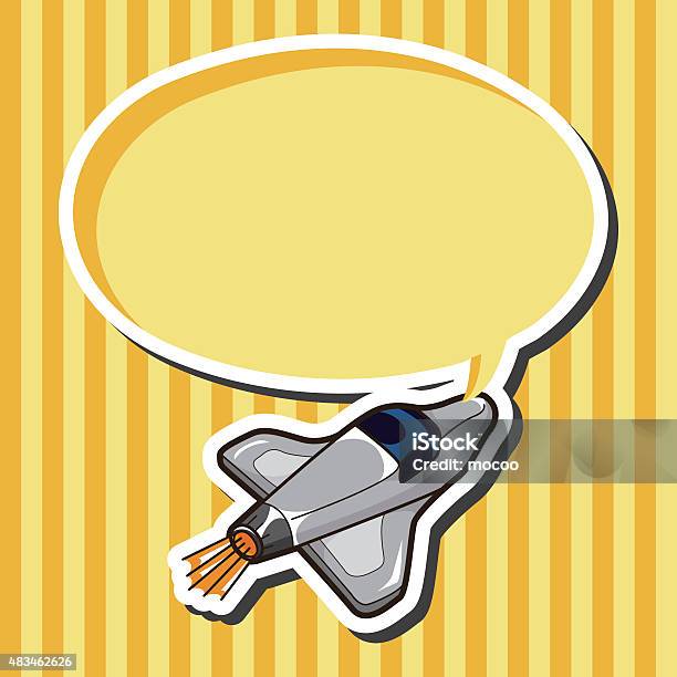 Elemen Tema Pesawat Ruang Angkasa Ilustrasi Stok Unduh Gambar