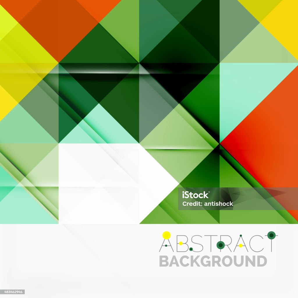 Latar Belakang Geometris Abstrak Segitiga Modern Yang Tumpang Tindih