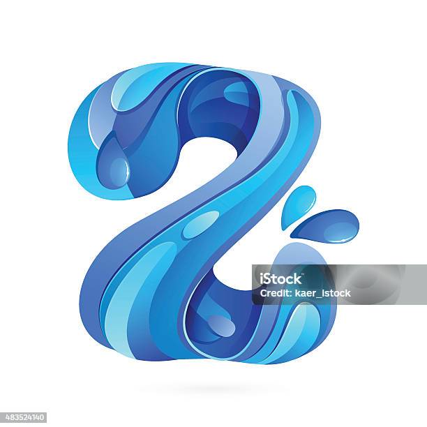 Z 알파벳 아이콘크기 Blue 저수시설 튀기다 및 떨어집니다 0명에 대한 스톡 벡터 아트 및 기타 이미지 0명 2015년