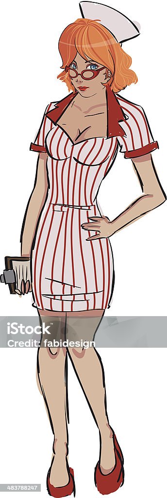 Nurse Pin Up Stock Illustration Download Image Now Nurse