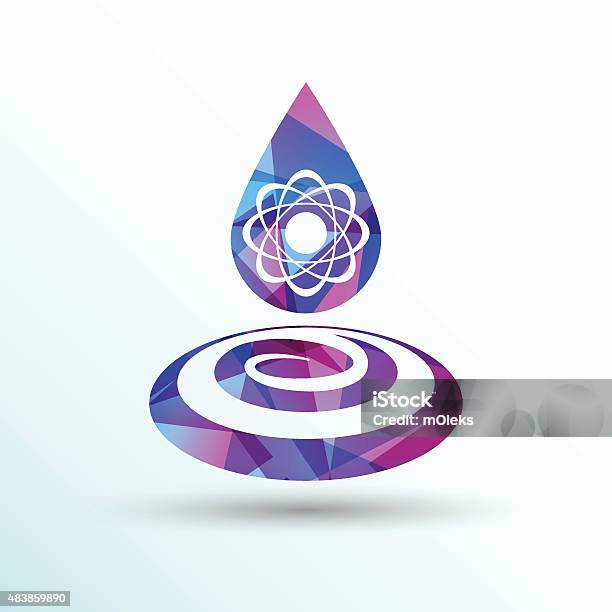 Produit Chimique Icônes Élément Icône De Symbole De Latome Formule Gene