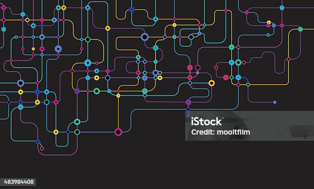 Network Background向量圖形及更多聯繫圖片 聯繫 成一排 電腦網絡 Istock