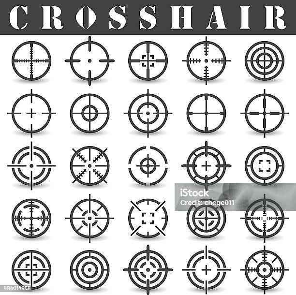 Crosshair向量圖形及更多軍事目標圖片 軍事目標 靶 瞄準 Istock