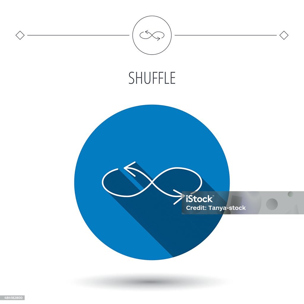 Shuffle Icon Mixed Arrows Sign Stock Illustration Download Image Now