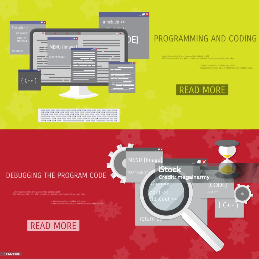Vetores de Vetor Plana Conceito De Programação E De Codificação e mais ... Vetores de Vetor Plana Conceito De Programação E De Codificação e mais ...