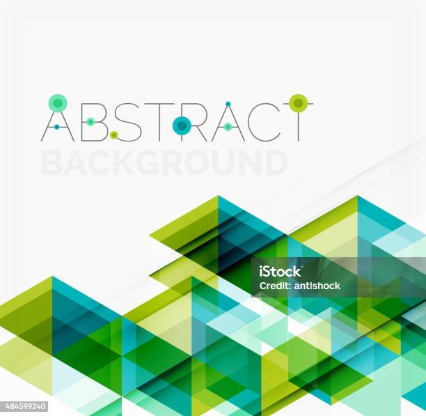 Latar Belakang Geometris Abstrak Segitiga Modern Yang Tumpang Tindih
